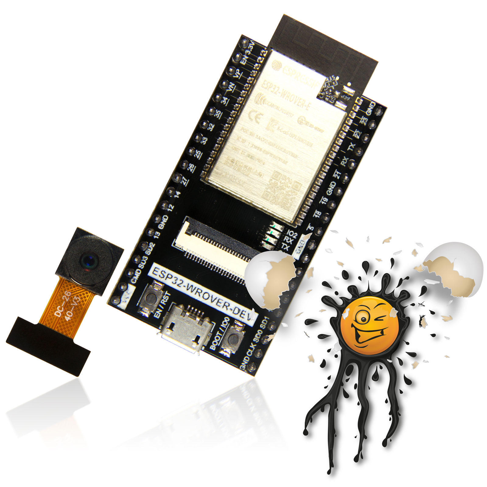 Esp32 Wrover E Ov2640 2 Megapixel Camera Development Board Iot