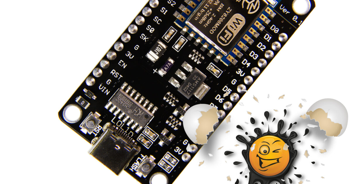NodeMCU ESP8266 USB-C Wemos Lolin Entwicklerplatine – IoT powered by androegg.de